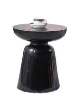 China Fiberglass Round Coffee Table 40x45 cm Modern Design for Living Room Indoor Outdoor for sale