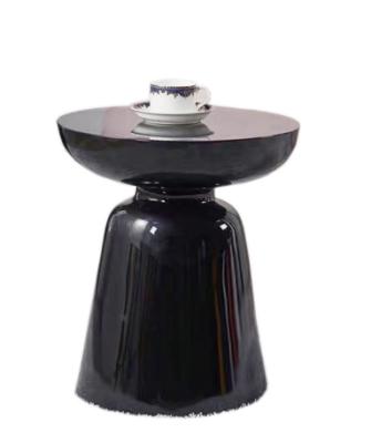China Fiberglass Round Coffee Table 40x45 cm Modern Design for Living Room Indoor Outdoor for sale