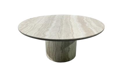 China Modern MDF Wooden Round Side Table 500x490mm for Living Room Hotel Villa Coffee Table for sale