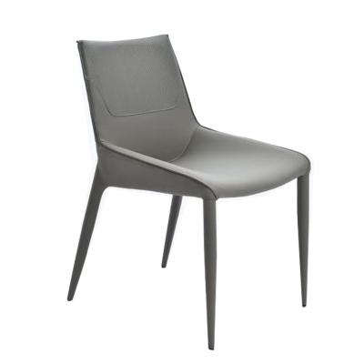 China Modern PU Leather Dining Chair with Steel Frame 49x58x78cm for Restaurant Use for sale