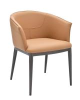 China Modern PU Leather Steel Dining Chair 60x59x73 cm Home Furniture Living Room for sale