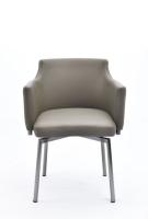 China Modern Swivel Dining Chair PU Leather Executive Conference Office Chair 60x59x73 cm for sale