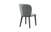 China Nordic Modern Simple Solid Wood Dining Chair with Leather Seat Backrest for Home Restaurant for sale