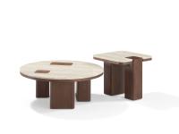 China Modern Wood Color Sintered Stone Coffee Table 90x35 cm for Living Room Furniture for sale