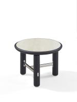 China Modern Round Marble Coffee Table 60cm Ceramic Top Wood Legs Living Room Furniture for sale