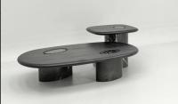 China Modern Oval Marble Coffee Table 140x80x35cm Luxury Stone Design for Villa Living Room for sale