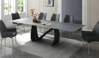 China New Design Dining Room Table Modern Luxury Extendable Marble Dining Table Sintered Stone For Dining Room for sale