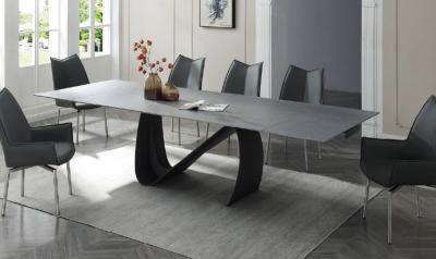 China New Design Dining Room Table Modern Luxury Extendable Marble Dining Table Sintered Stone For Dining Room for sale