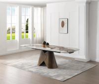 China New Design Dining Room Table Modern Luxury Extendable Marble Dining Table for Dining Room for sale