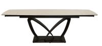 China Luxury Modern Expandable Dining Table Set 140/200cm Sintered Stone Marble Top Retractable Kitchen Furniture for sale