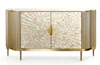 China Modern Luxury Buffet Sideboard 150x40x90 cm Sintered Stone Top MDF Wood Dining Room Storage for sale