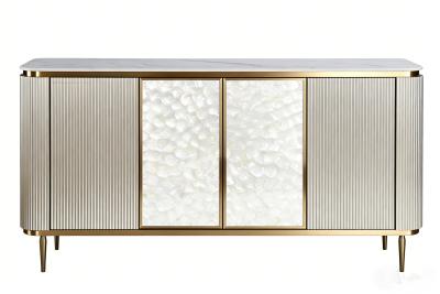 China Minimalist Modern Luxury Wood Sideboard Cabinet 160x40x85 cm Eco-Friendly Wall Storage for Living Room Dining Kitchen for sale