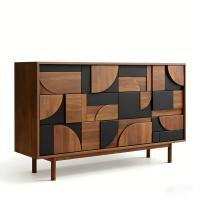 China Modern Wooden Sideboard Buffet Cabinet 150x40x90 cm with Drawers and Doors for Dining Room Storage for sale