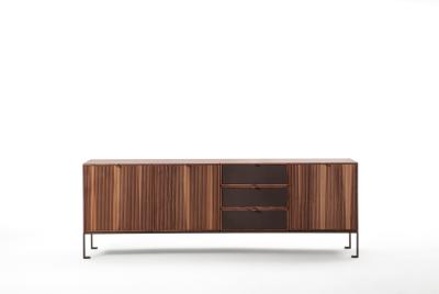 China Modern Rustic Wood Rattan Sideboard 180cm Kitchen Cabinet Furniture for Living Room Dining Room for sale