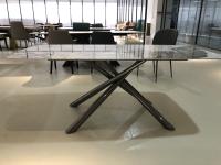 China Stainless Steel Ceramic Marble Dining Table Set 240x110x75 cm for Modern Home for sale