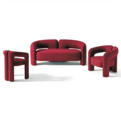 China Fabric Living Room Balcony Double Lounger Reclining Sleeping Leisure Adult Noon Break Lazy Person Sofa for sale