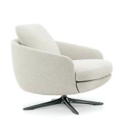 China Fabric Lounge Chair Single with Armrest 840x740x860mm for Living Room Hotel Lobby Cafe for sale