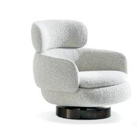 China Premium Fabric Lounge Chair Steel Structure Comfortable Seating Elegant Indoor Furniture for Home and Hotel for sale