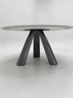 China Foshan Factory Luxury Modern Dining Table Set with Marble Top and Metal Legs For Dining Room Furniture and Guests for sale