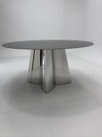 China Modern Luxury Stainless Steel Sintered Stone Top Dining Table Set for Wedding Living Room Hotel Banquet Hall Wholesale for sale
