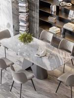 China Foshan Furniture Factory Modern Simple Rectangular Stainless Steel Dining Table and Chair Combination Household Dining Table Restaurant Table for sale