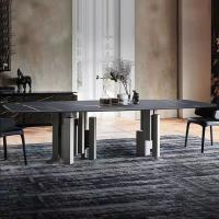 China Factory Direct Rectangular Marble Dining Table Set with 8 10 Seats for Hotel Restaurant and Villa Wholesale Price for sale