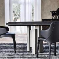 China Factory Direct Rectangular Marble Dining Table Set with 8 10 Seats for Hotel Restaurant and Villa Wholesale Price for sale