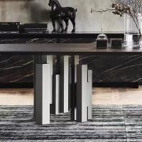 China Factory Direct Rectangular Marble Dining Table Set with 8 10 Seats for Hotel Restaurant and Villa Wholesale Price for sale