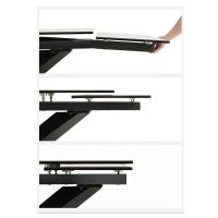 China Hot Sales Modern Style Simple Design Marble Top Dining Table Set 6 Expandable Chairs Wholesale Factory Price Cheap Extensive Dining Table for sale