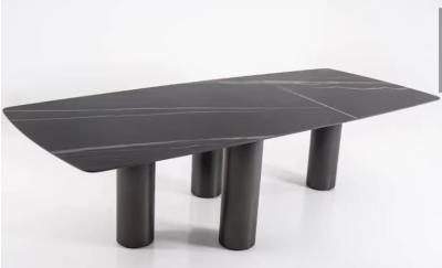 China Dining Table Set Modern Dining Room Table Minimalist Dinning Room Furniture Marble Top for Home Use for sale