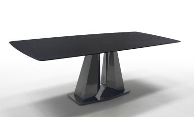 China Classic Design Rectangular Shape Artificial Marble Stone Dining Room Sets Luxury Italian Furniture Dining Table for sale