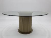 China Dining Table Set 6 8 Seater Modern Dining Table Set, Tempered Glass Top Dinning Table Dinning Furniture Home Furniture for sale