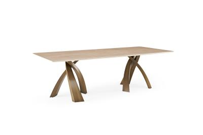 China Dining Table Set Modern Dining Chairs Dinning Room Furniture Wood Top for Home Use Restaurant Table for sale