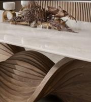 China Italian Style Modern Luxury Dining Table Set Natural Marble Rectangular Shape 8 Seater Durable Sintered Stone Top for sale