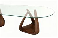 China Wholesale Glass Dining Table Set 220x100x73cm 12mm Tempered Glass 6-10 Chairs for sale