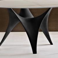 China Modern 10-Seater White Sintered Stone Dining Table 135x75cm for Villa Home for sale