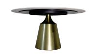 China Modern Ceramic Marble Top 150cm Round Dining Table Stainless Steel Frame Home Dining Table Set Home Furniture Table for sale