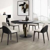 China Factory Direct Sales Decorative Ceramic Modern Round Furniture Commercial Kitchen Marble Dining Table With lazy susan for sale