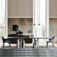 China Sintered Stone Nordic Style Dining Table Modern Marble Ceramic Top Rectangle Dining Room Home Furniture Dining Table and Chair Set for sale