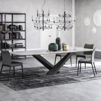China Marble Stone Metal Luxury Modern Living Room Restaurant Kitchen Hotel Use Elegant Decorative Furniture Dining Table Set for sale