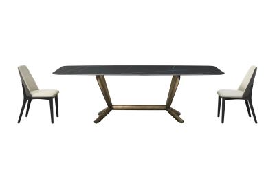 China Foshan Furniture Modern Home Furniture Dinning Table Chair Restaurant Kitchen Dining Table Set Dining Chair For Living Room for sale