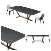 China Foshan Furniture Modern Home Furniture Dinning Table Chair Restaurant Kitchen Dining Table Set Dining Chair For Living Room for sale