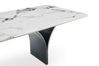 China European Style Latest Luxuery Dining Room Dining Table Modern With Marble Top & Base Shape Furniture Complete Marble Dining Table for sale