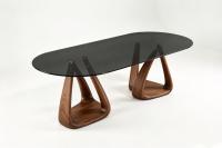 China Dining Room Table Furniture 4 6 8 Seater Nordic Luxury Modern Glass Top Kitchen Dining Tables for sale