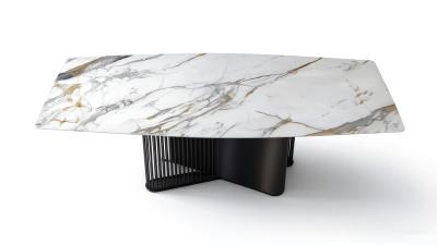 China Light Luxury Dining Table and Chair Set Modern Luxury Rectangular Dining Table Set 4 Seater for sale