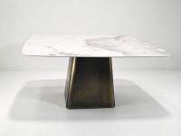 China Custom European Style Indoor Square Dining Table Modern Luxury Home bar Elegant Contemporary Nordic Dining Table for sale