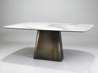 China Custom European Style Indoor Square Dining Table Modern Luxury Home bar Elegant Contemporary Nordic Dining Table for sale