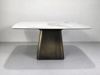 China Custom European Style Indoor Square Dining Table Modern Luxury Home bar Elegant Contemporary Nordic Dining Table for sale