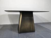 China Custom European Style Indoor Square Dining Table Modern Luxury Home bar Elegant Contemporary Nordic Dining Table for sale
