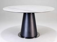 China Modern High-End Dining Table with Marble Top Chair Metal Base Home Furniture High-End Design for Dining for sale